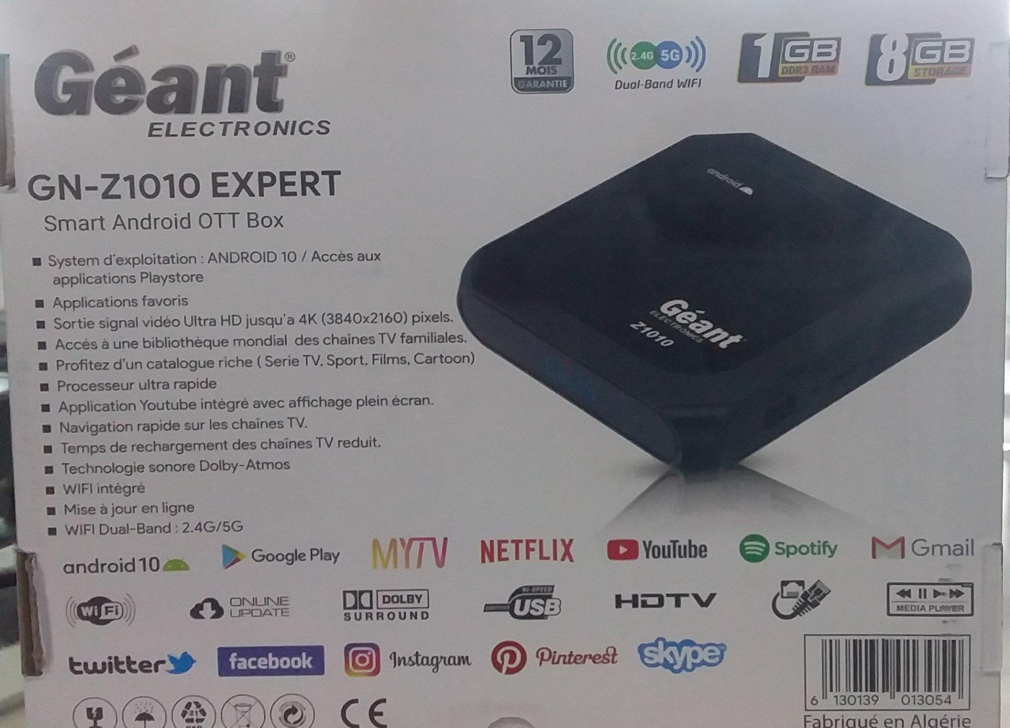 الجهاز الجديد GN Z1010 EXPERT Smart Android Box tv متاح الأن